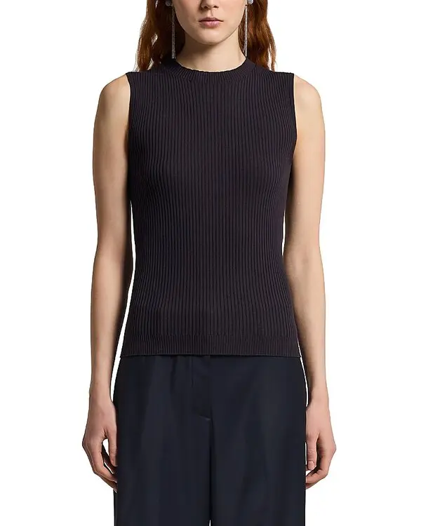 Peserico Ribbed Sleeveless Knit Top