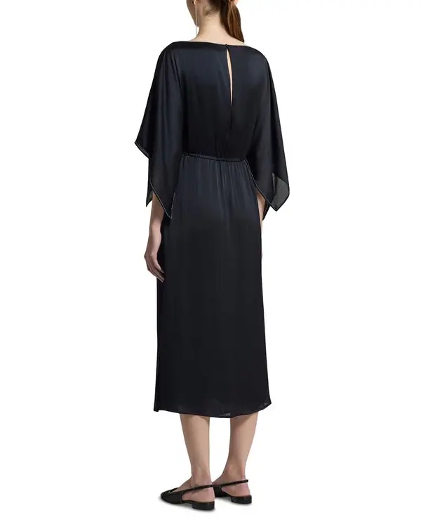 Peserico Boat Neck Midi Dress - Ink
