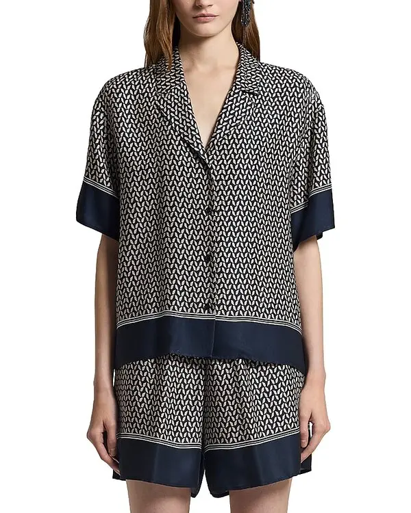 Peserico Printed Shirt - Ink