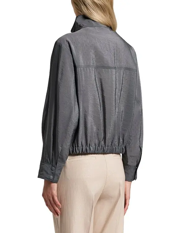 Peserico High Neck Zip-up Jacket - Aviator Blue