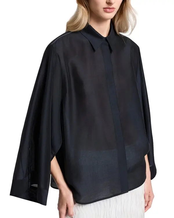 Peserico Leaf Collar Shirt