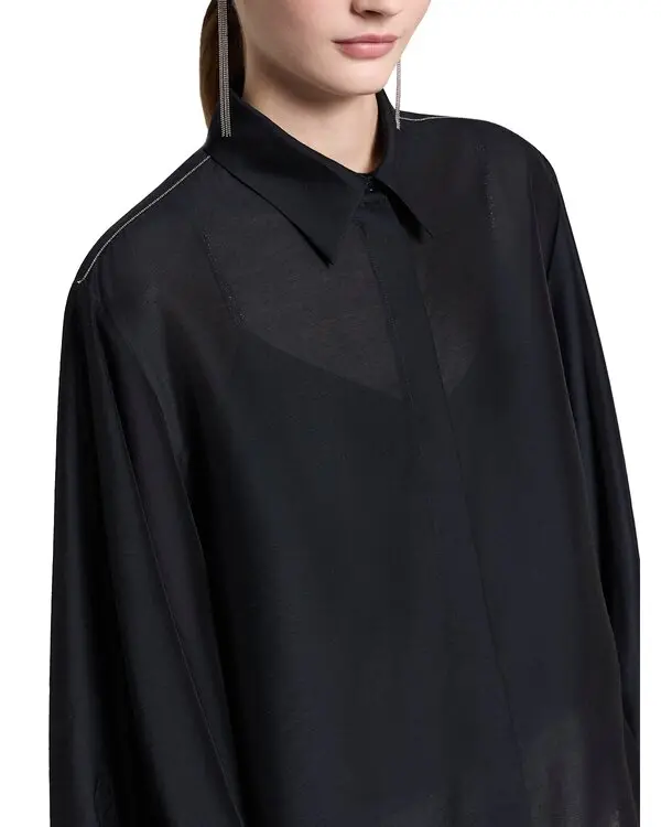 Peserico Leaf Collar Shirt