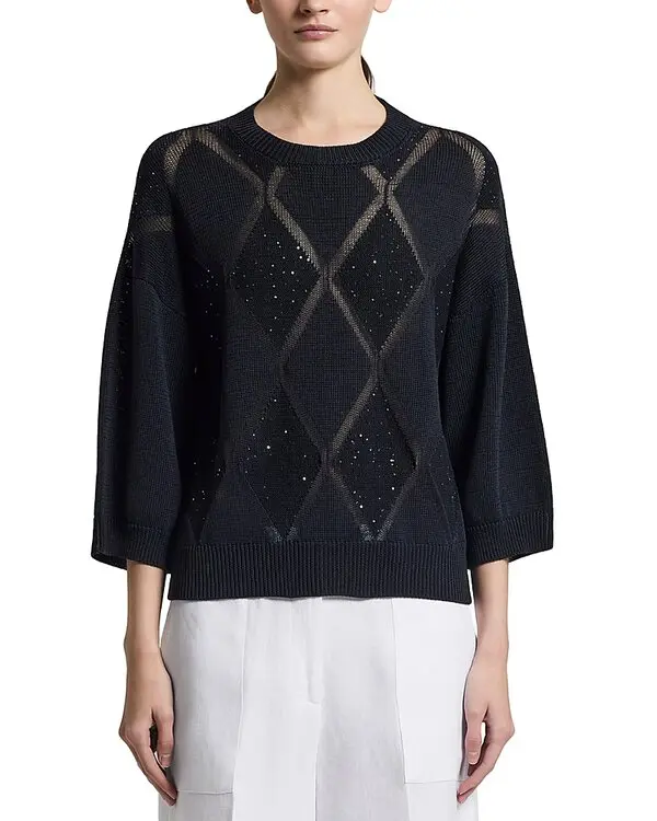 Peserico Cotton Paillette Sweater