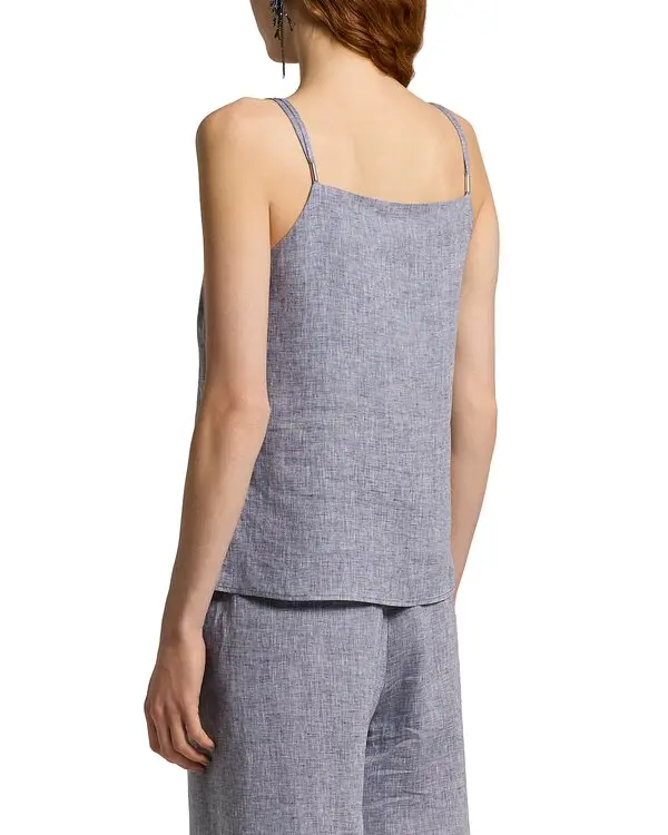 Peserico Sleeveless Linen Top - Ink