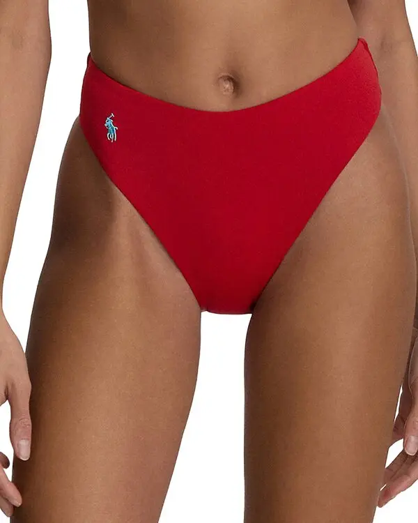 Polo Ralph Lauren High-leg Bikini Bottom - Cruise Red