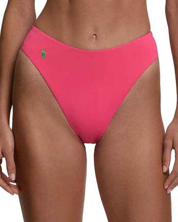 Polo Ralph Lauren High-leg Bikini Bottom - Desert Pink