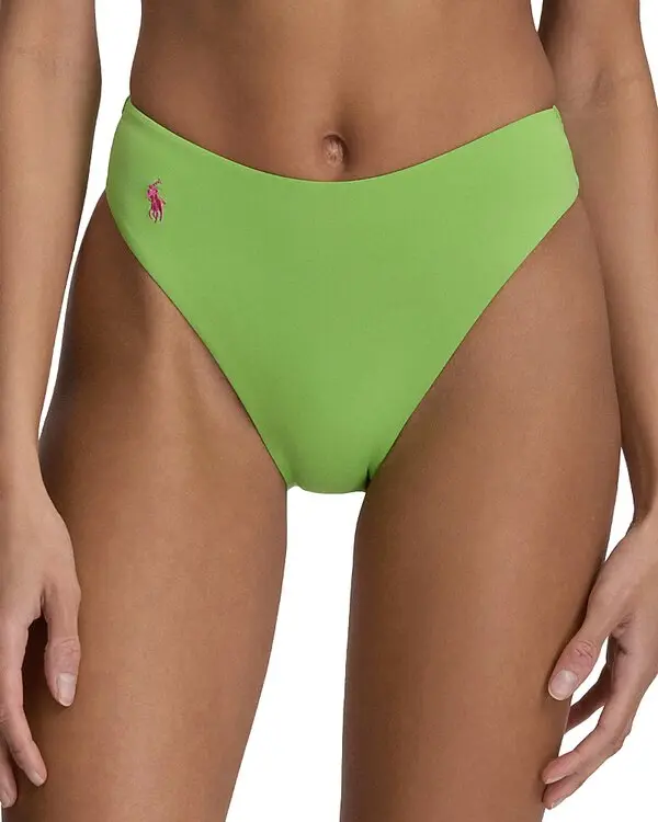 Polo Ralph Lauren High-leg Bikini Bottom - Riviera Green
