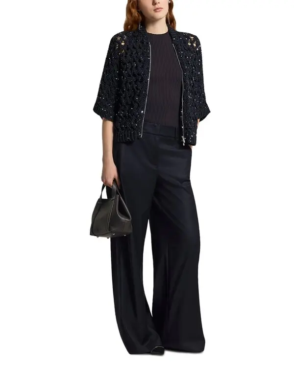 Peserico Knitted Sweater Jacket - Ink