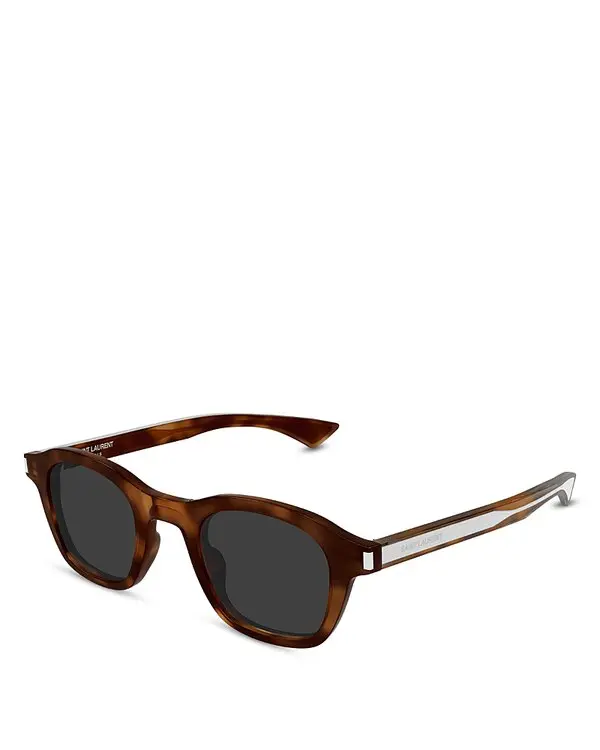 Saint Laurent Round Frame Sunglasses, 45mm - Havana