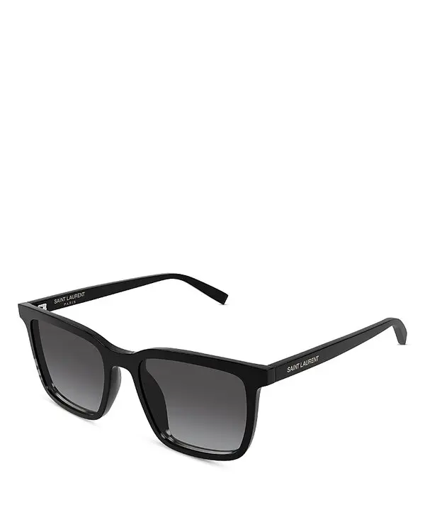 Saint Laurent Squared Sunglasses, 54mm - Black