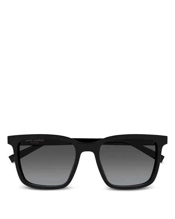 Saint Laurent Squared Sunglasses, 54mm - Black