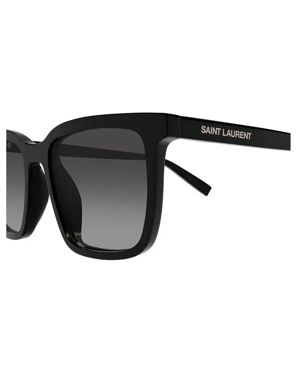 Saint Laurent Squared Sunglasses, 54mm - Black