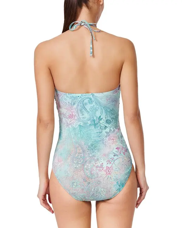 GOTTEX Souk Bandeau One-piece Swimsuit - Turquoise Multi