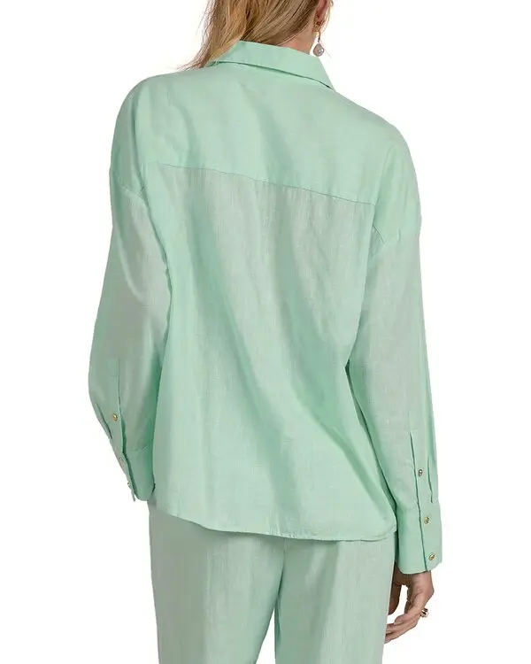 Elan Collared Button-down Shirt - Mint