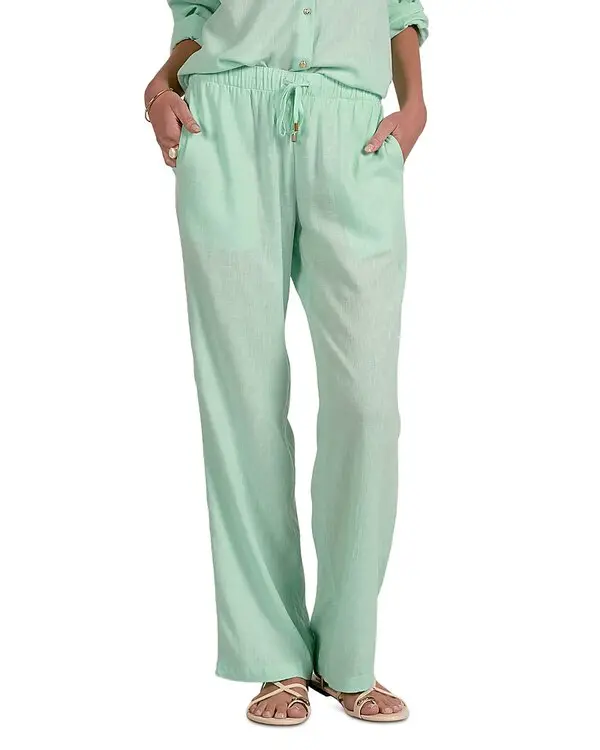 Elan Drawstring Swim Cover-up Pants - Mint