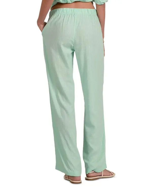 Elan Drawstring Swim Cover-up Pants - Mint