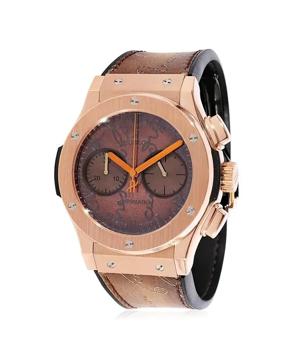 HUBLOT Rose Gold Berluti Scritto King Gold Watch 521.ox.0500.vr. Ber17 48.00 - No Color