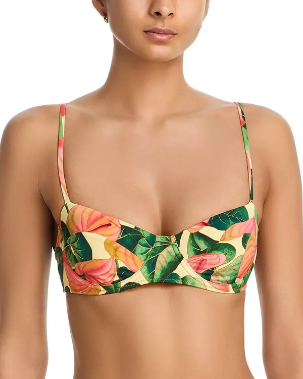 Farm Rio Anturium Underwire Bikini Top - Anturium Golden