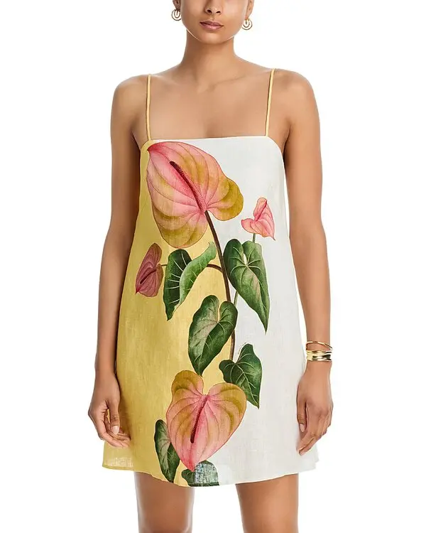 Farm Rio Anturium Dress Swim Cover-up - Anturium Golden