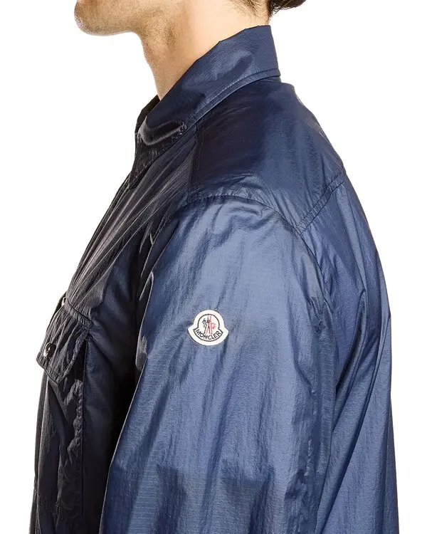 Moncler Transparent Nylon Pocket Shirt Jacket - Navy