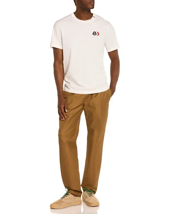 Moncler Short Sleeve Logo Graphic T-shirt - Natural