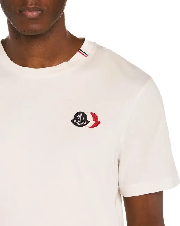 Moncler Short Sleeve Logo Graphic T-shirt - Natural