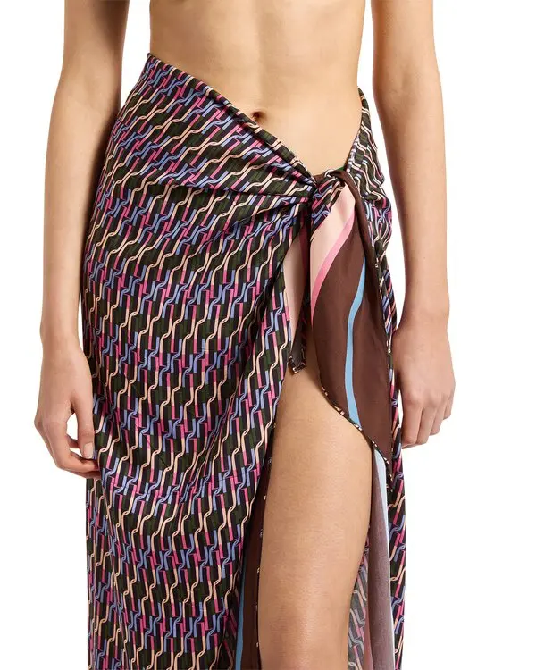 JETS Sarong Cover Up Skirt