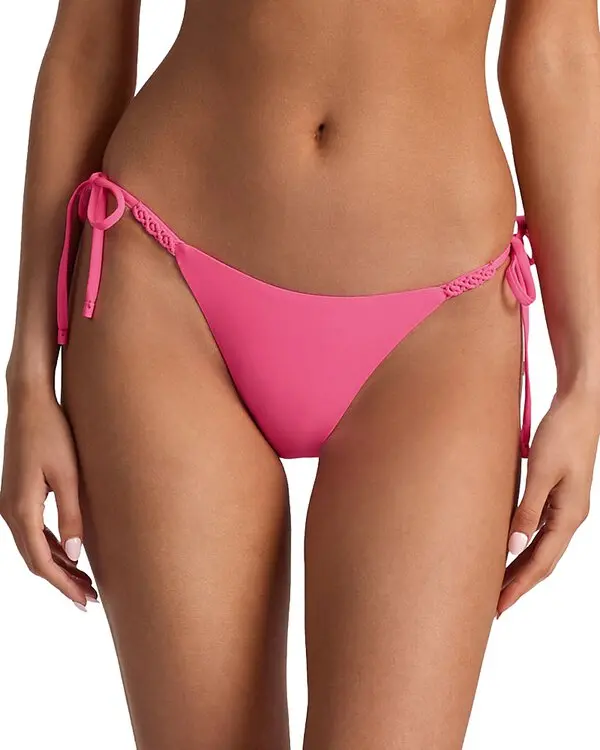 ALICE & OLIVIA X PQ SWIM Pq Swim X Alice And Olivia Macrame Bikini Bottom - Vivid Pink