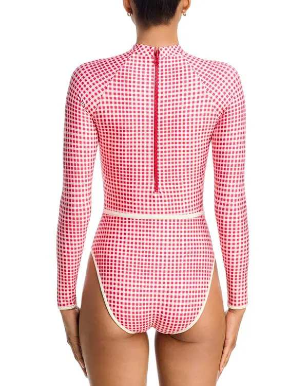 Aqua Long Sleeve One Piece Swimsuit