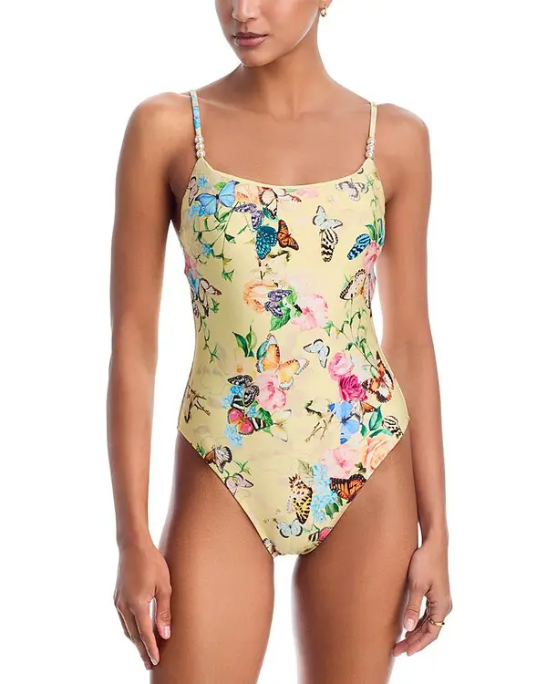 L'Agence Remi Butterflies One Piece Swimsuit - Multi