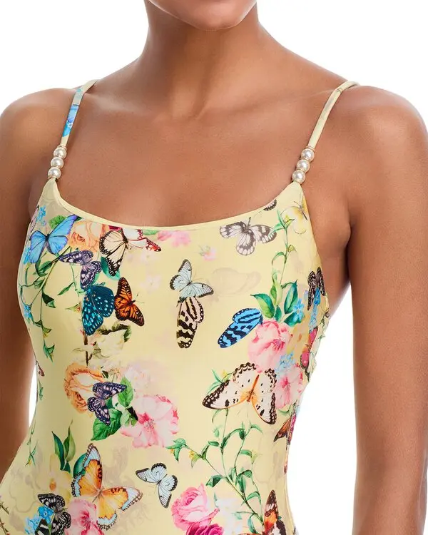 L'Agence Remi Butterflies One Piece Swimsuit - Multi