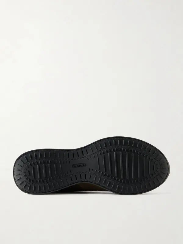 John Lobb Elastic Stream Suede Sneakers - Green