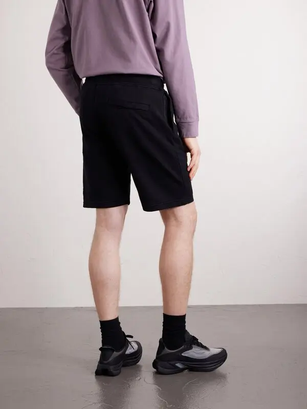 Stone Island Straight-leg Cotton-jersey Drawstring Shorts