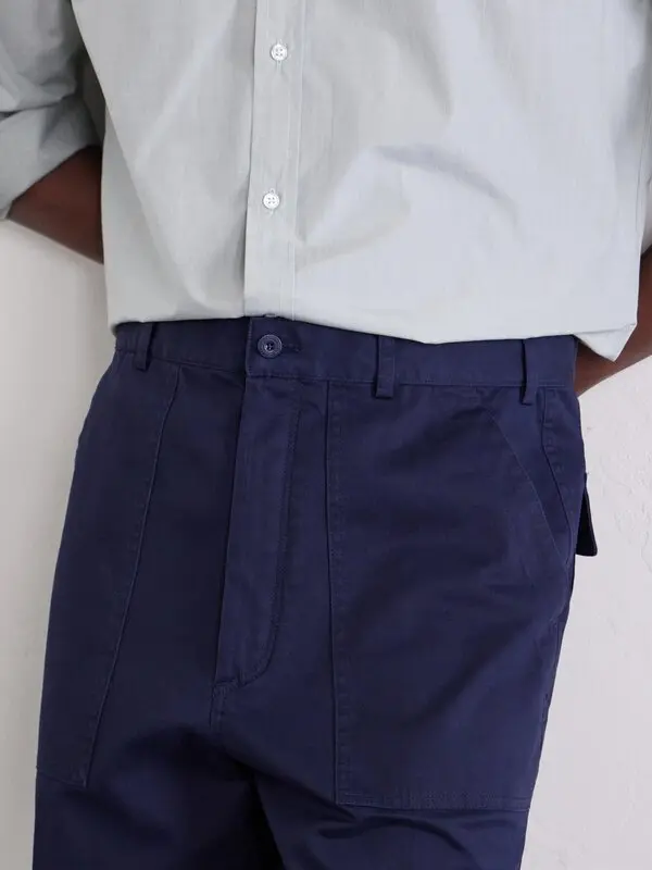 Ralph Lauren Purple Label Straight-leg Cotton-blend Twill Trousers