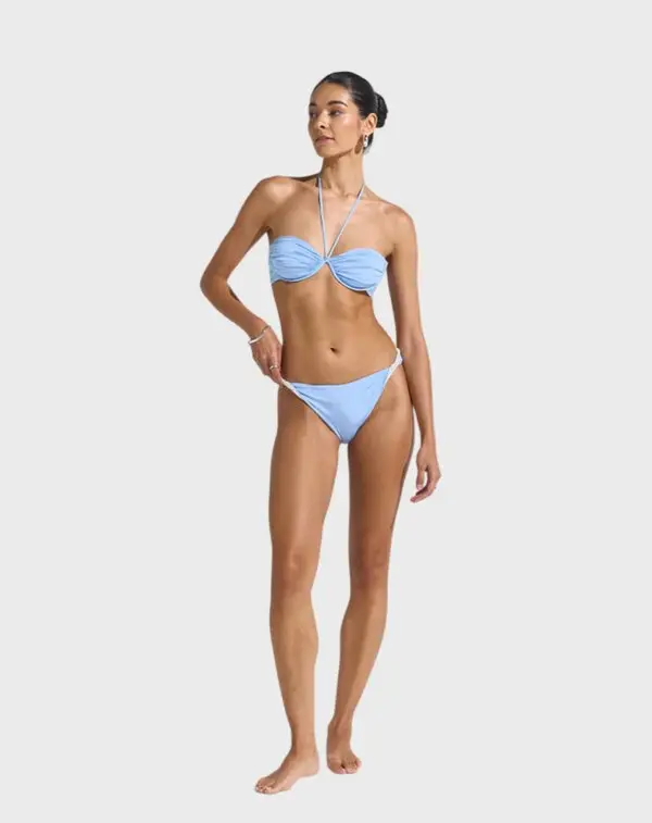 SEAQUELLE Twisted Bikini Bottom - Light Blue