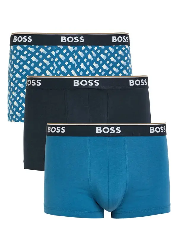 BOSS Stretch-cotton Boxer Briefs - Blue