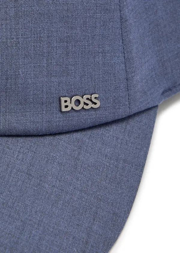 BOSS Logo Wool Cap - Navy