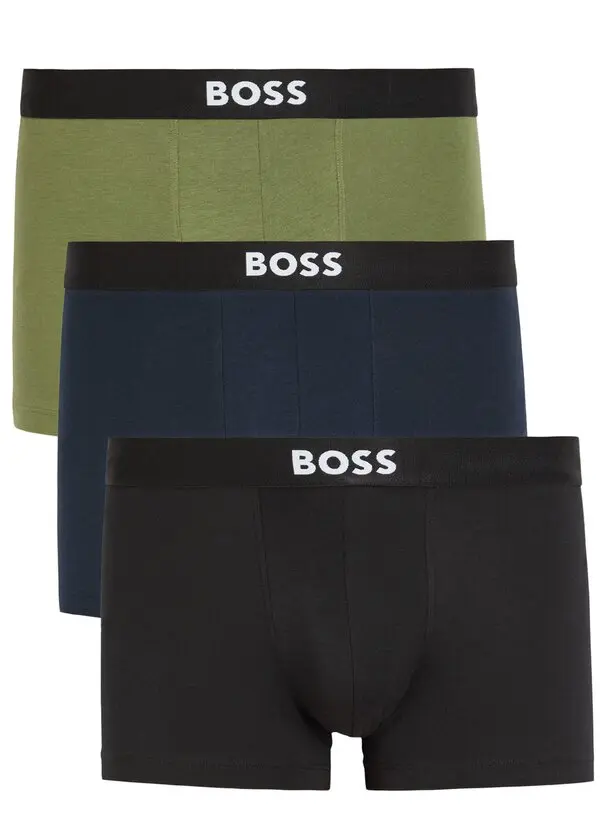 BOSS Stretch-cotton Boxer Briefs - Blue