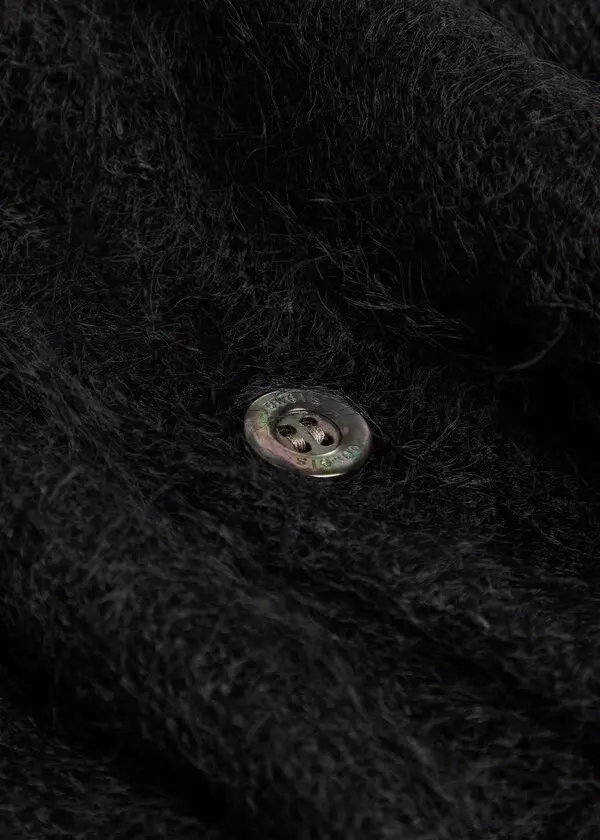 VOWELS V-neck Mohair-blend Cardigan
