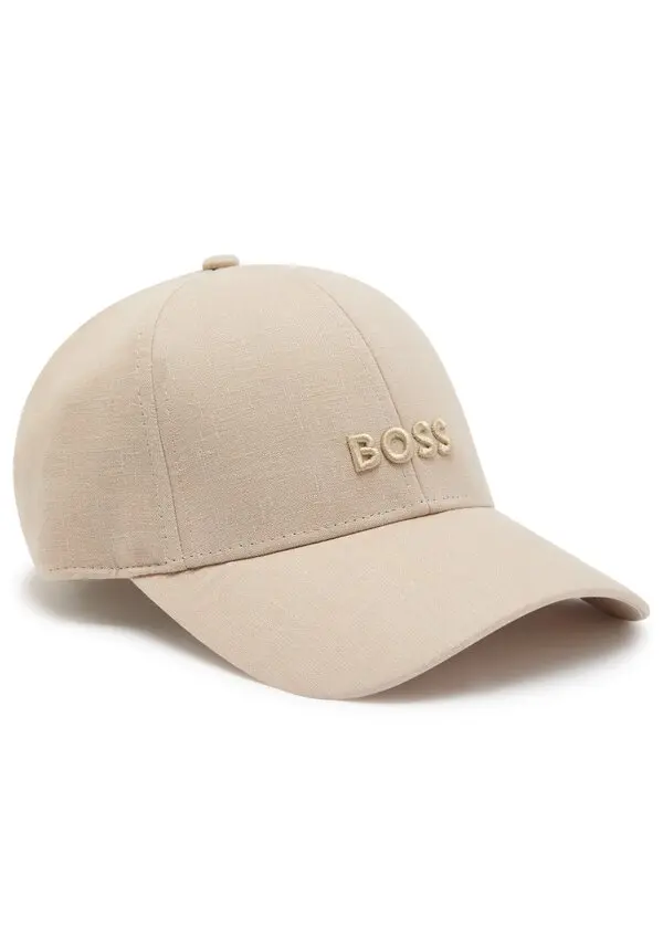 BOSS Logo-embroidered Cap - Beige