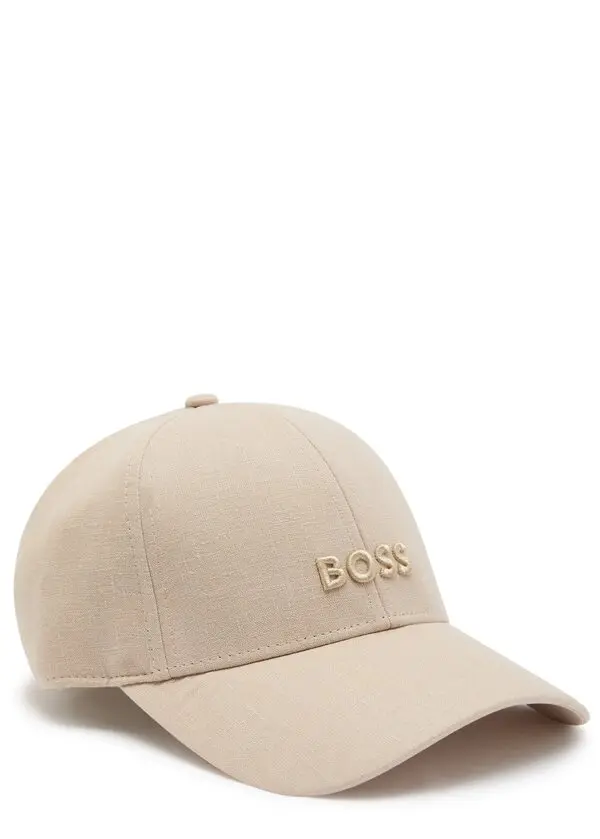 BOSS Logo-embroidered Cap - Beige
