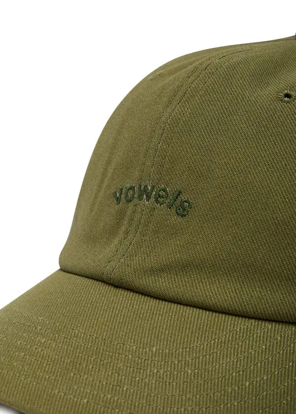VOWELS Logo-embroidered Cotton Cap - Olive