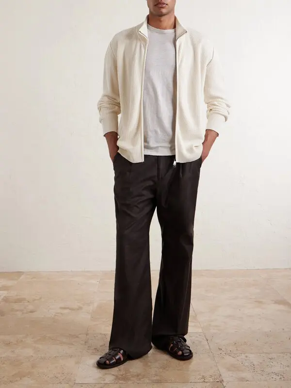 Hartford Linen-jersey T-shirt - Gray