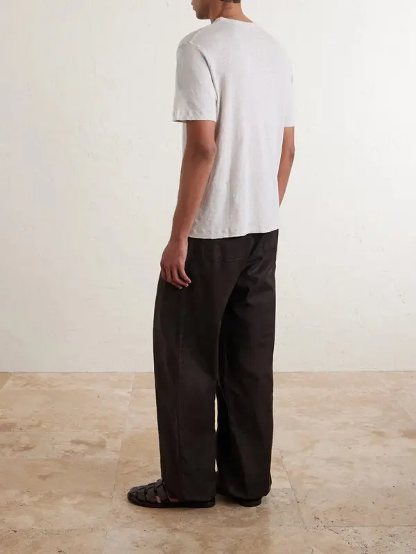Hartford Linen-jersey T-shirt - Gray