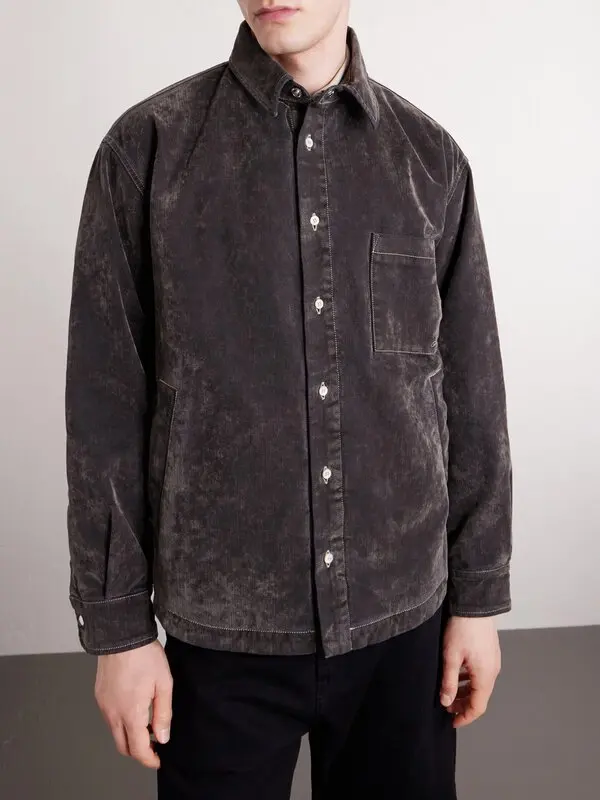 Jacquemus Boulanger Denim Overshirt - Gray