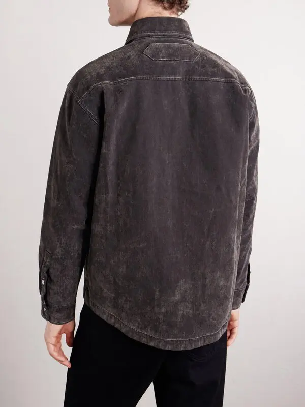 Jacquemus Boulanger Denim Overshirt - Gray