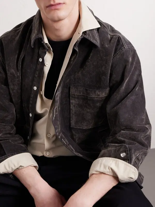 Jacquemus Boulanger Denim Overshirt - Gray
