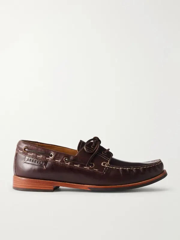 Grenson Claude Leather Boat Shoes
