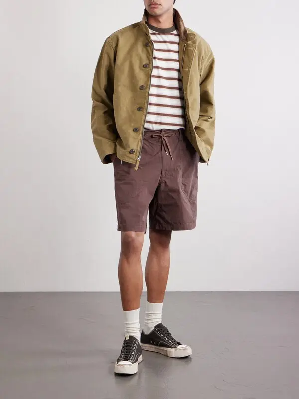 FRIZMWORKS Fatigue Straight-leg Cotton-blend Shorts