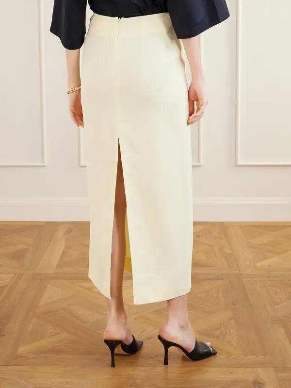 Wardrobe.NYC Crepe Midi Skirt